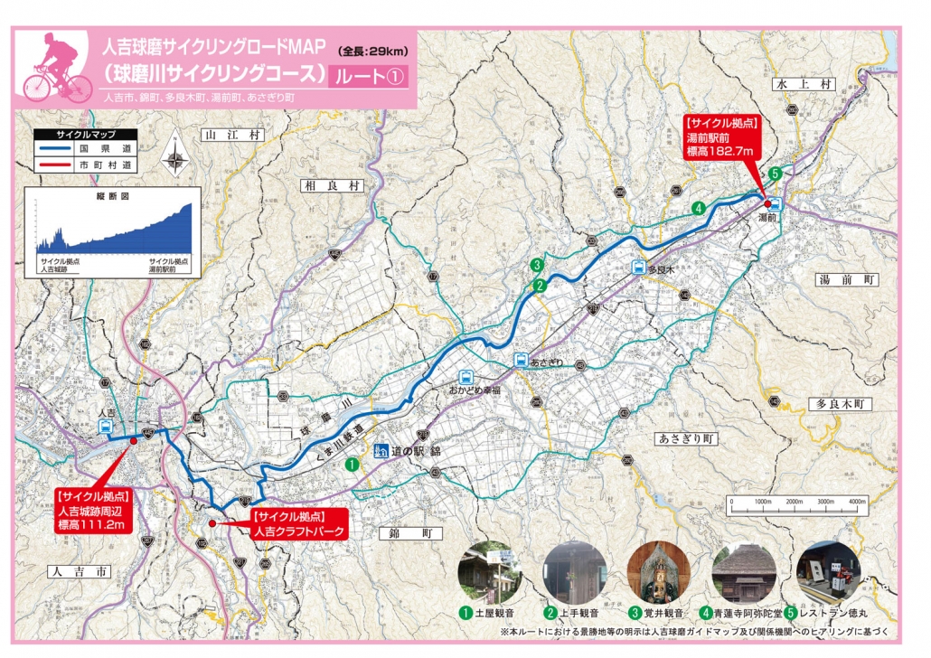 (Route 1) Kuma River Cycling Course | Hitoyoshi Kuma Guide